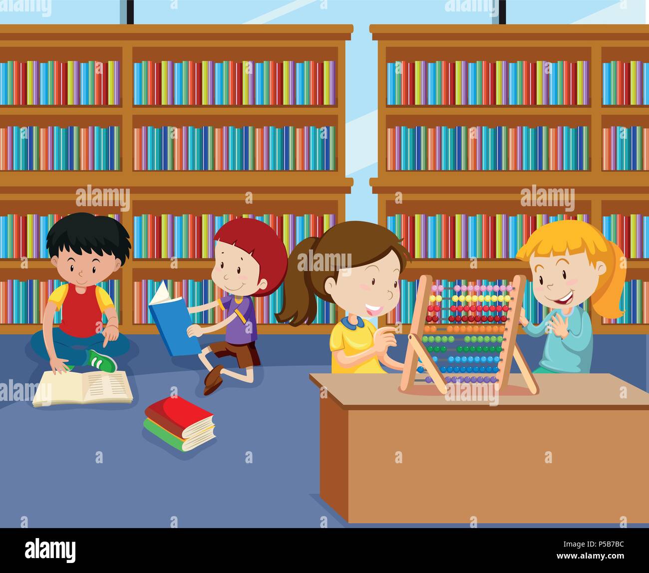 Childrens classroom drawing Stock Vector Images - Alamy