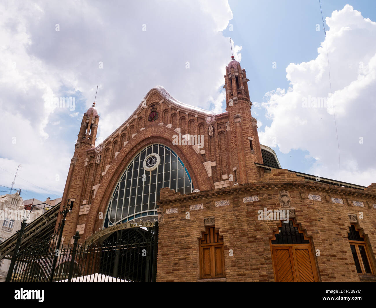 front view of the Mercado de Colon in Valencia, Spain Stock Photo - Alamy