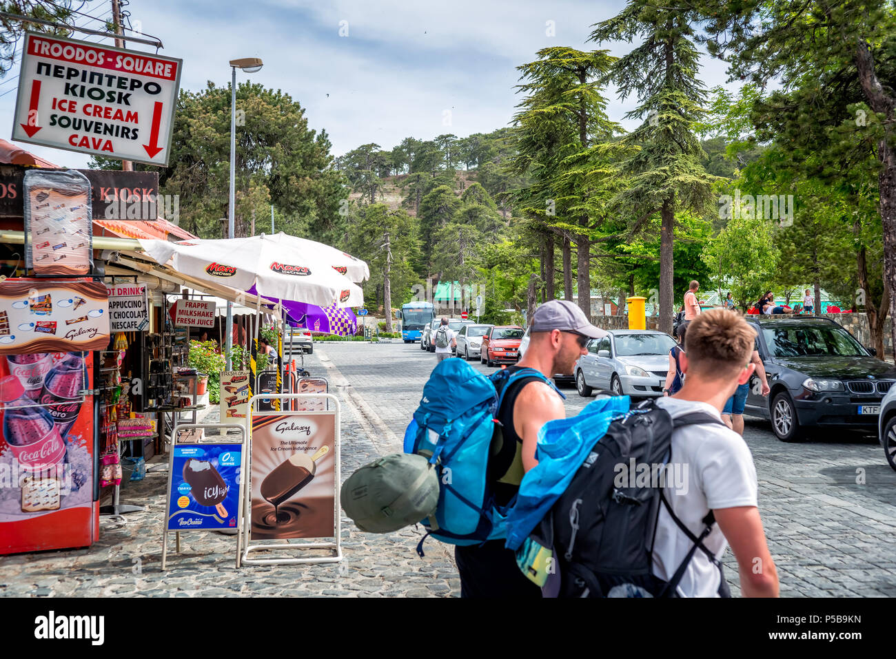 Street Cafe Troodos Mountains High Resolution Stock Photography and ...