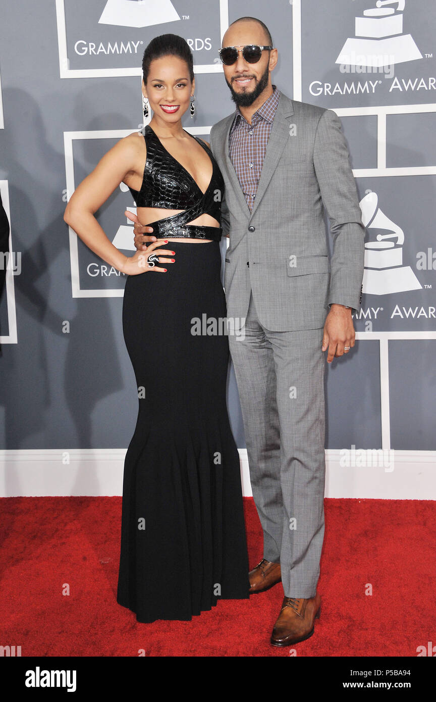 Alicia keys and swizz beatz _101 red carpet event hi-res stock ...