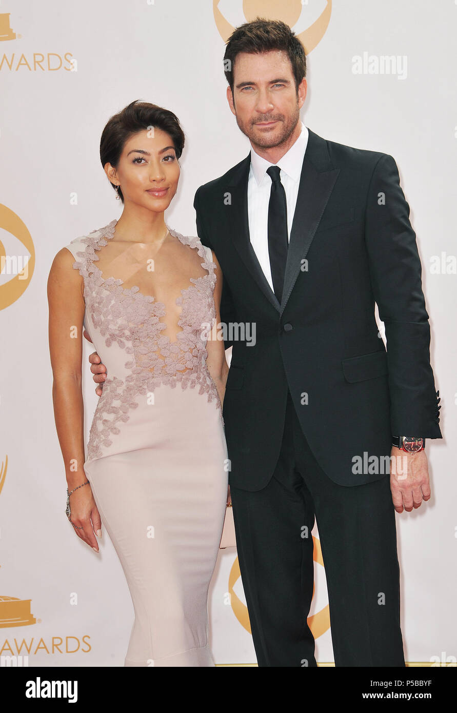 Dylan mcdermott and friend 301 red carpet event hi-res stock ...