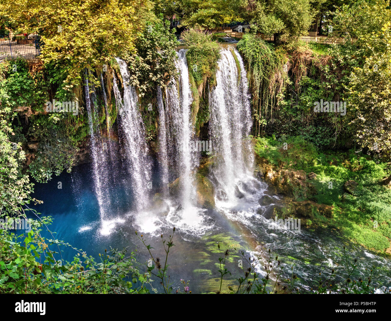 Majestic Duden Waterfalls in Antalya, Turkey, with cascading water ...