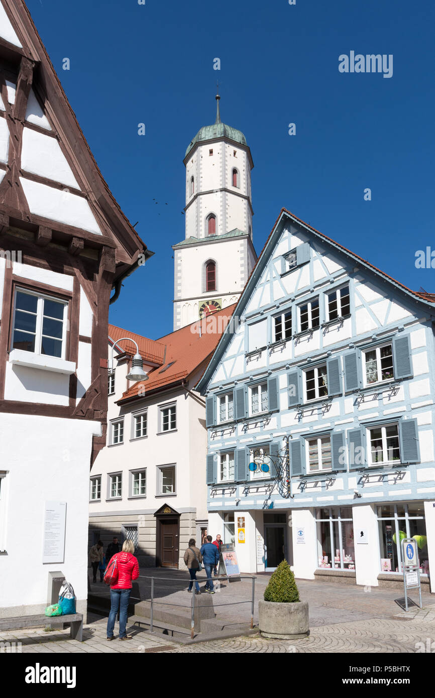 Town Hall and St. Martin church in Biberach, Germany Stock Photo - Alamy