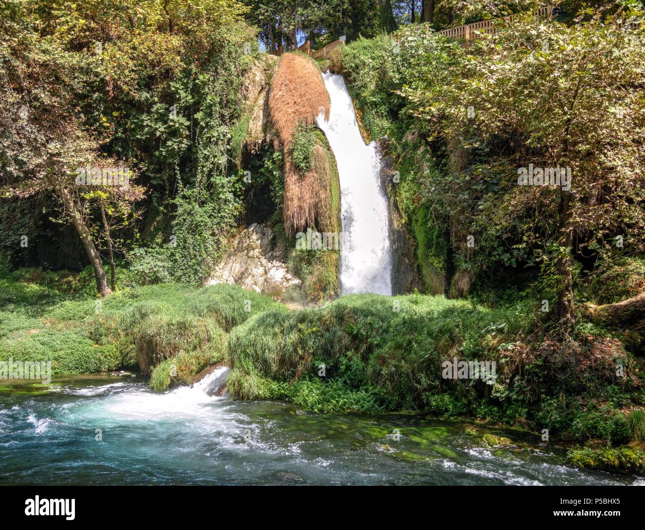 Majestic Duden Waterfalls in Antalya, Turkey, with cascading water ...