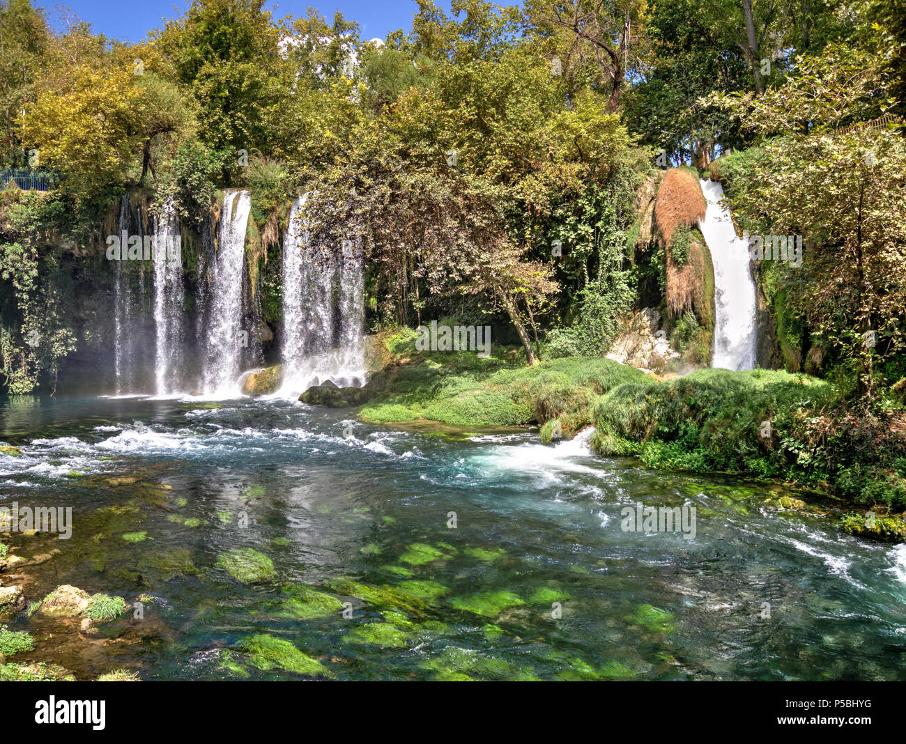 Majestic Duden Waterfalls in Antalya, Turkey, with cascading water ...