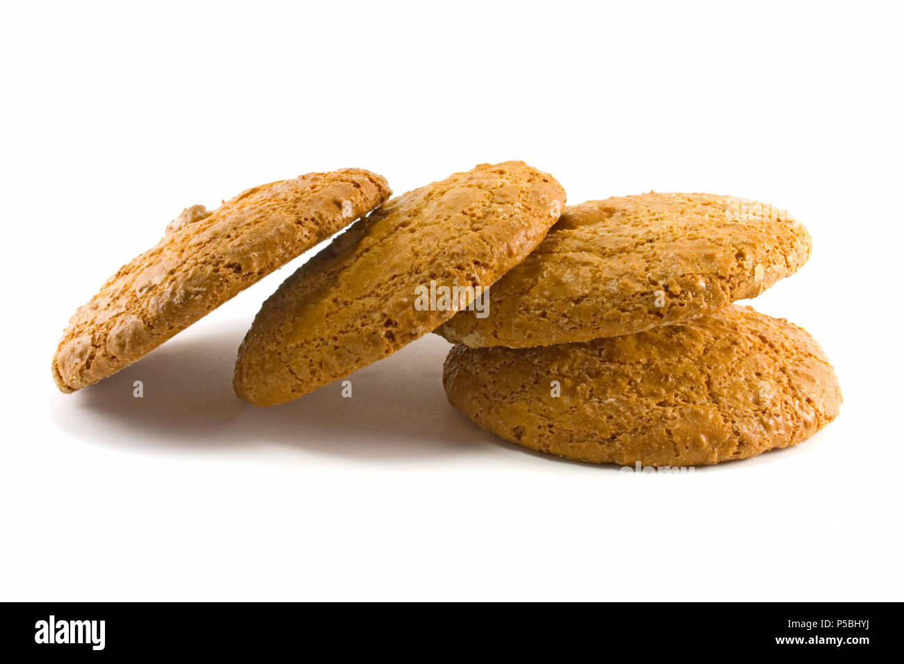 four cracker isolated on white background Stock Photo - Alamy