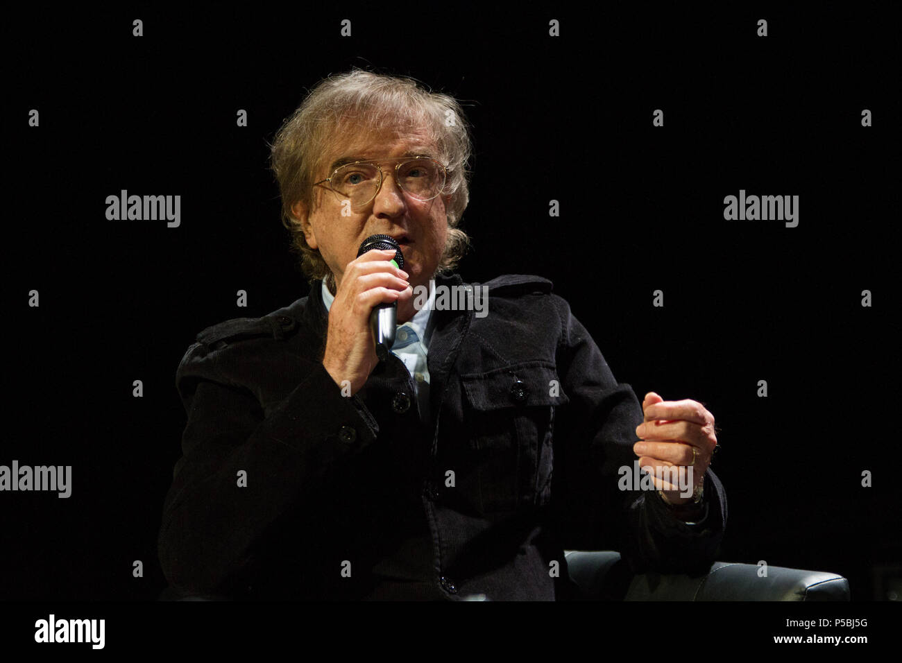Slovak singer Miroslav Zbirka talking at Art Film Fest, Kosice ...