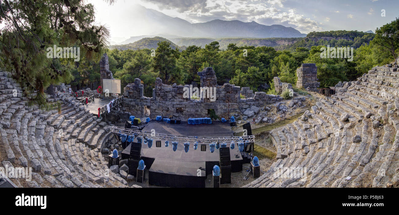 Phaselis, Turkey - Amphitheatre in an ancient Greek and Roman city on ...