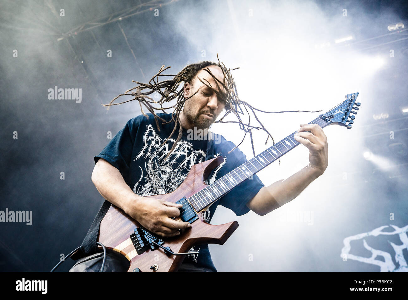 Denmark, Copenhagen - June 23, 2018. The American death metal band ...