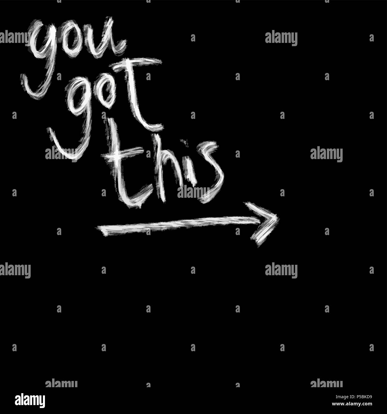 Chalk drawn lettering Stock Vector Images - Alamy