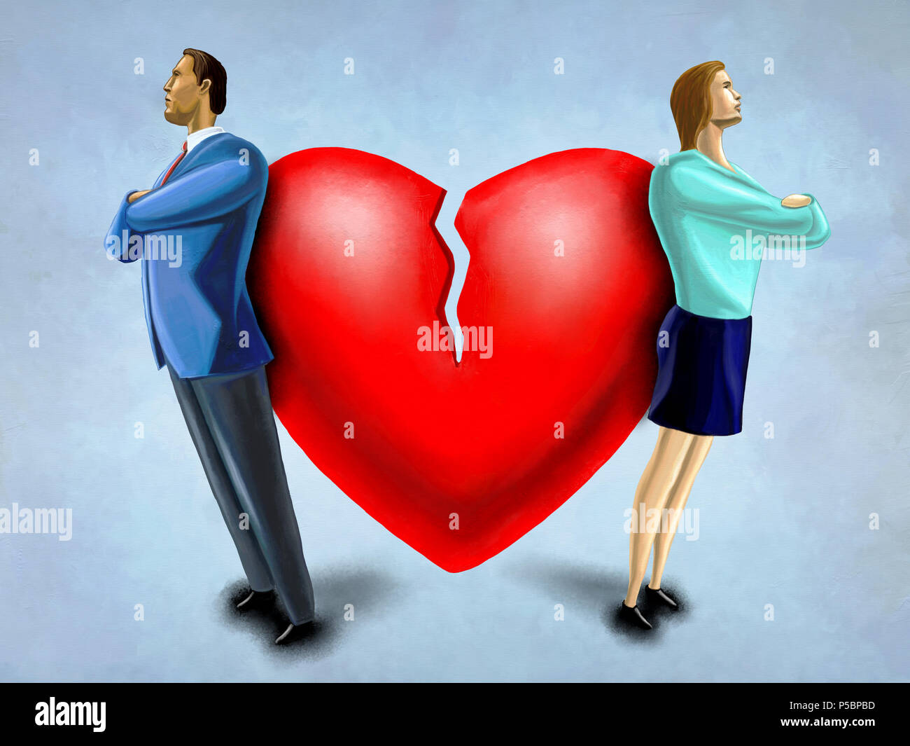 Facing opposite direction hi-res stock photography and images - Alamy