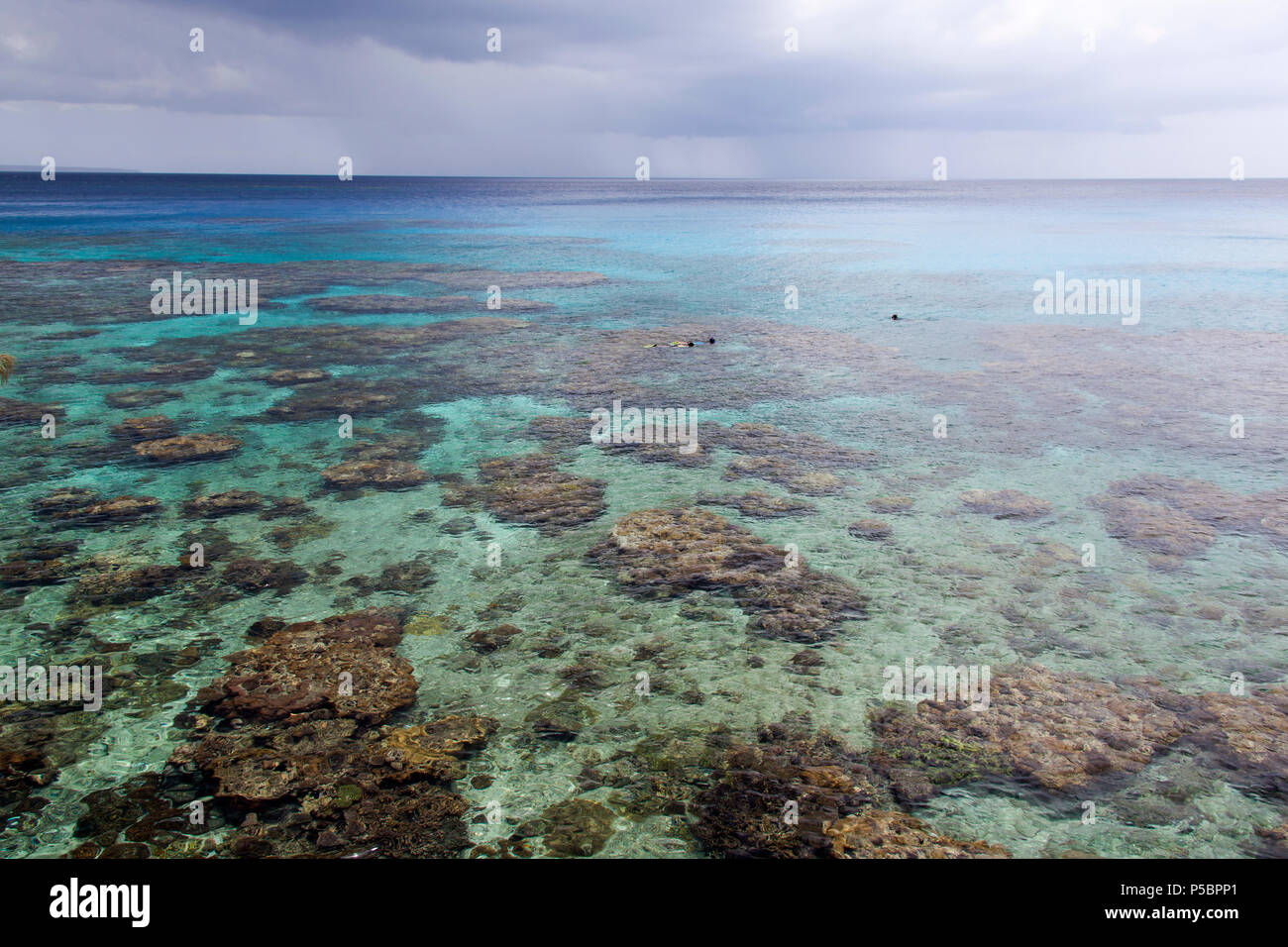 Crystal clear waters suitable for snorkeling in Easo village (Lifou ...