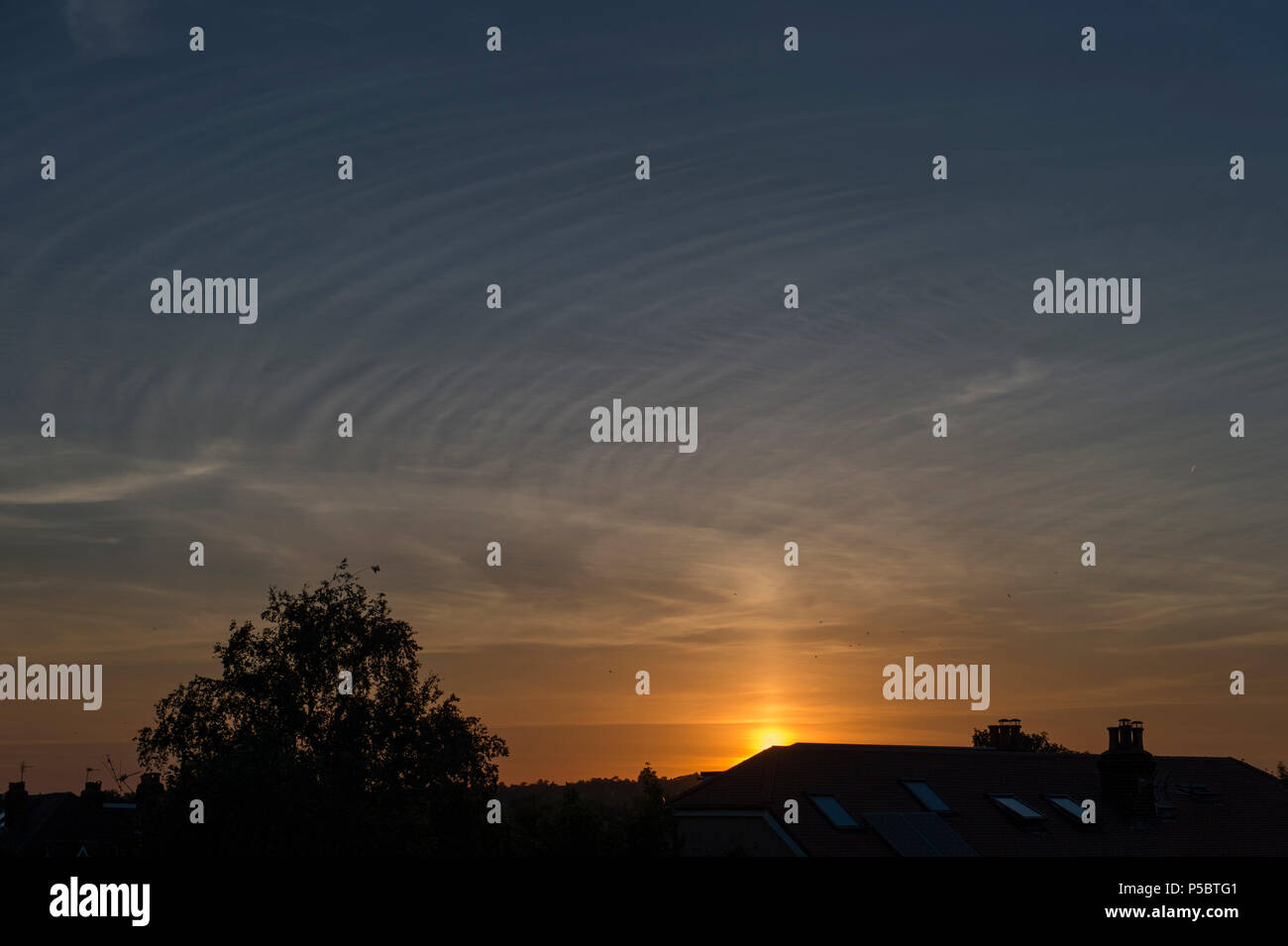 Sun pillar hi-res stock photography and images - Alamy