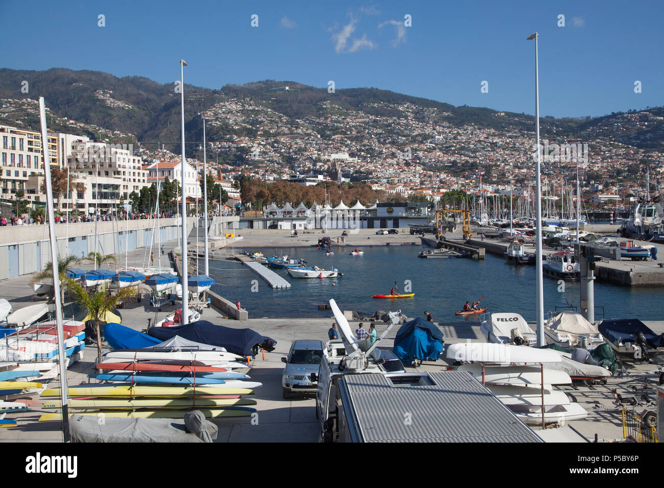 The Marina at Funchal Madeira Stock Photo - Alamy