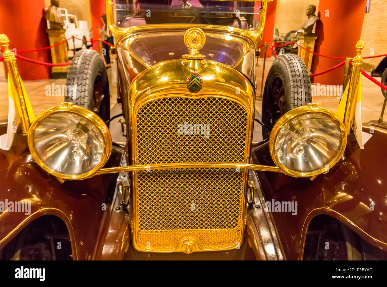 Vatican, Vatican city - June 12, 2017: Pope Automobile Citroen, hall of ...