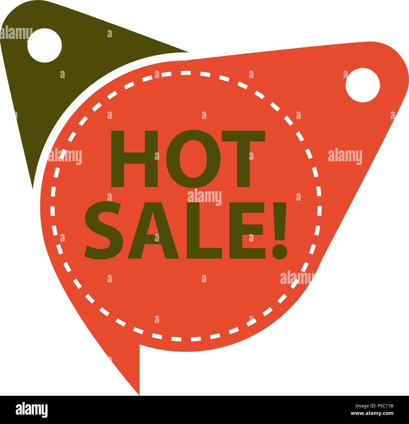 Hot Sale Tag Template Isolated Stock Vector Image & Art - Alamy