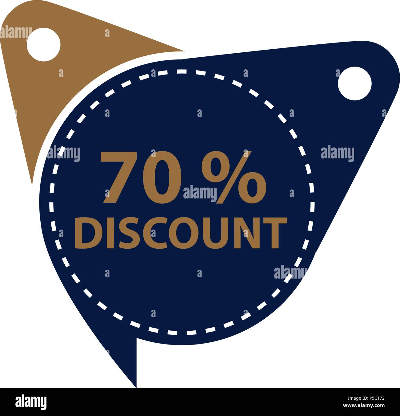 70% discount icon on Stock Vector Images - Alamy