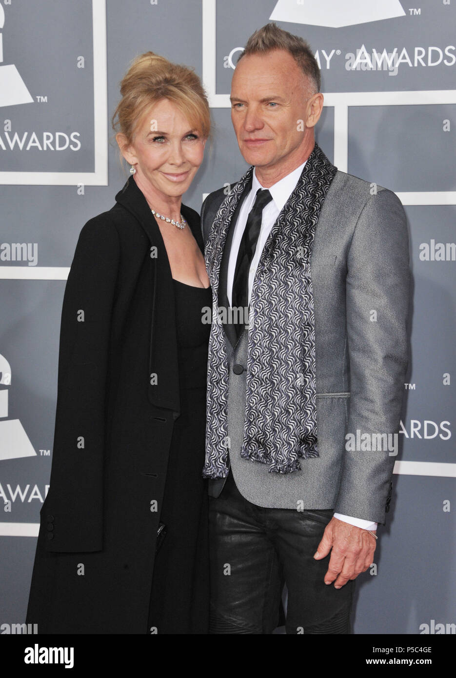 Sting and wife trudie styler _204 red carpet event hi-res stock photography and images - Alamy