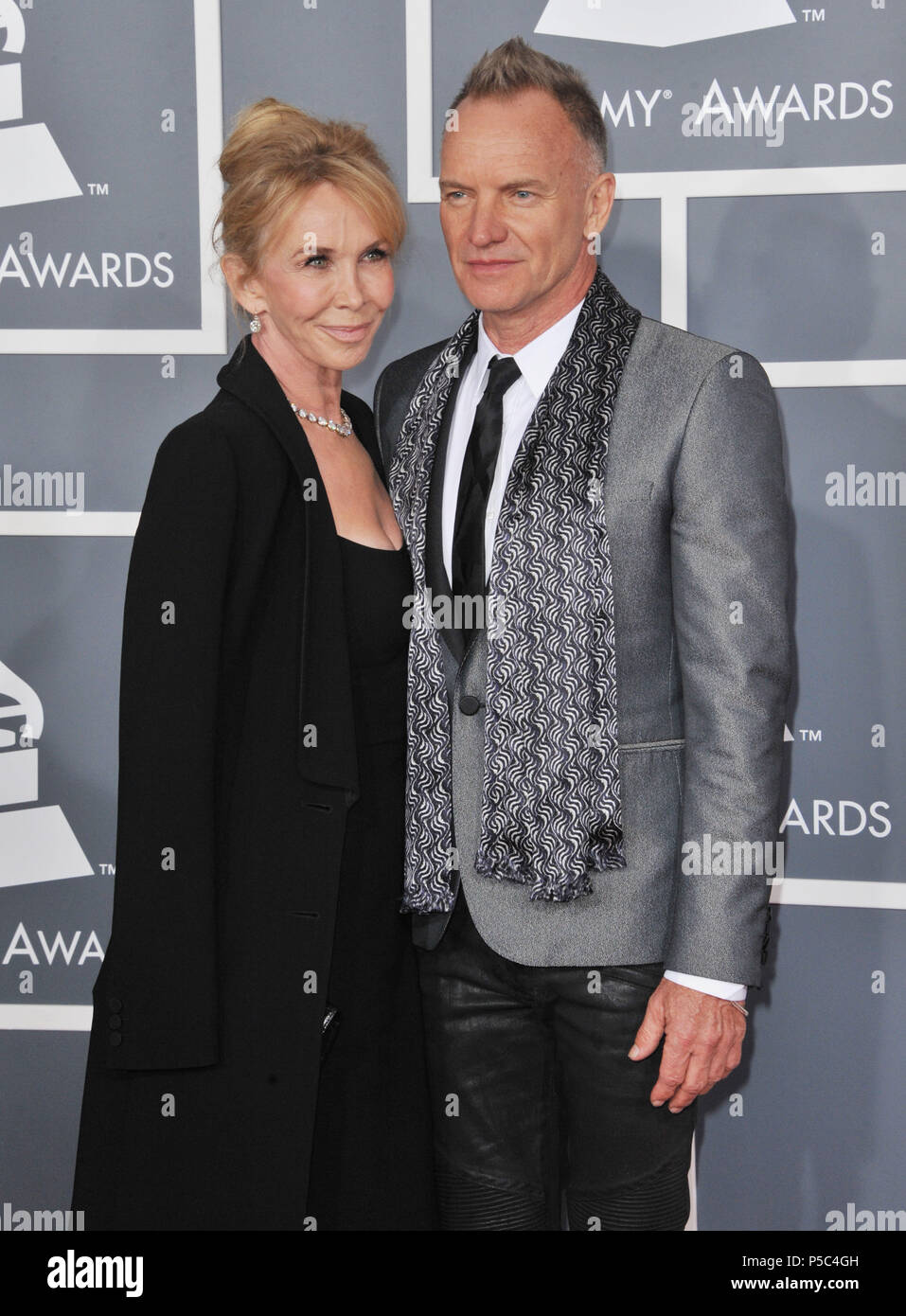 Sting and his wife trudie styler hi-res stock photography and images - Alamy