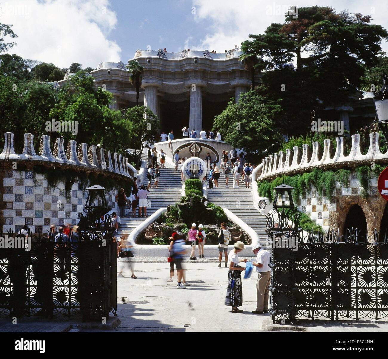 Entrada al parque guell hi-res stock photography and images - Alamy