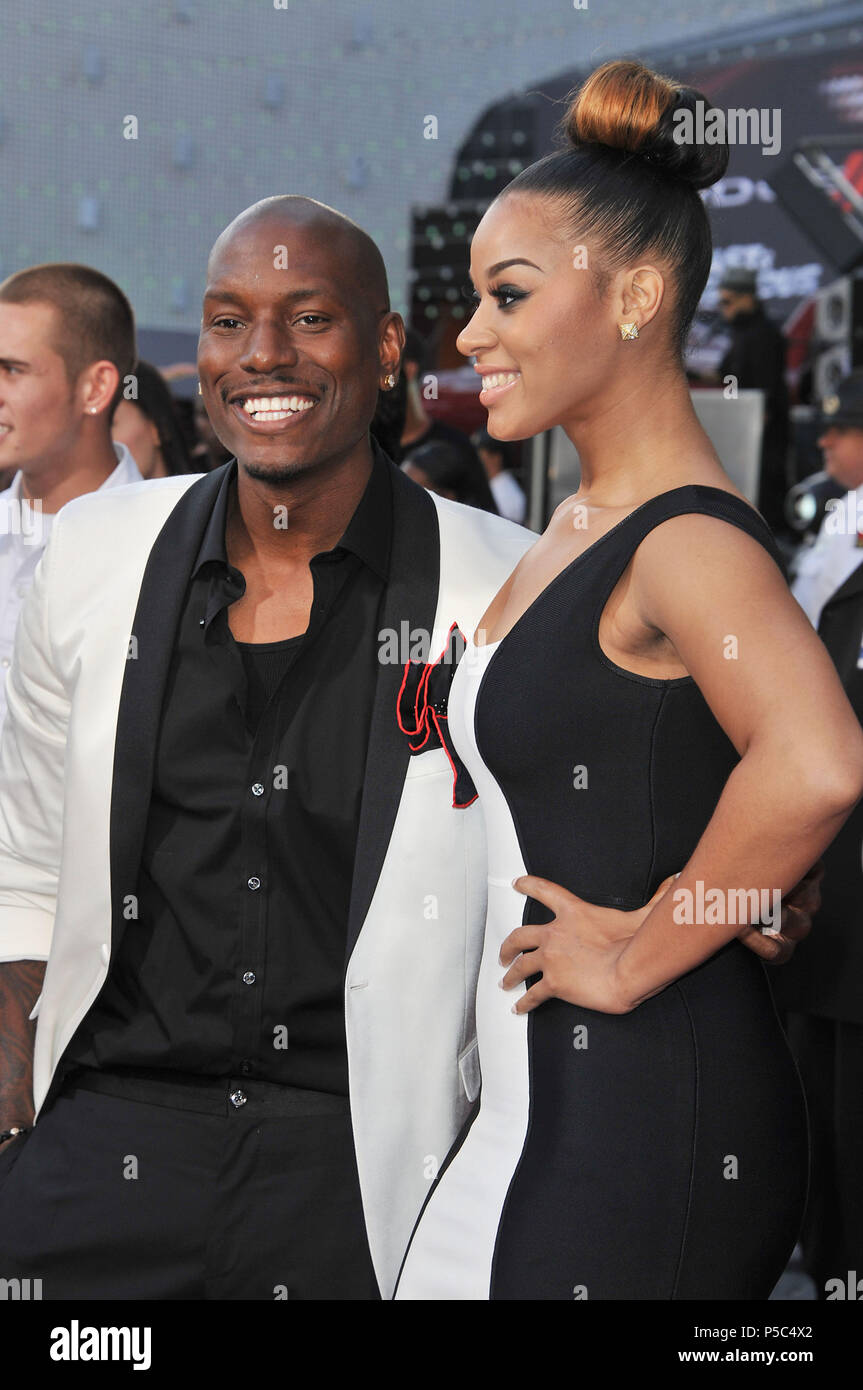 Tyrese and wife 48 red carpet event hi-res stock photography and images ...