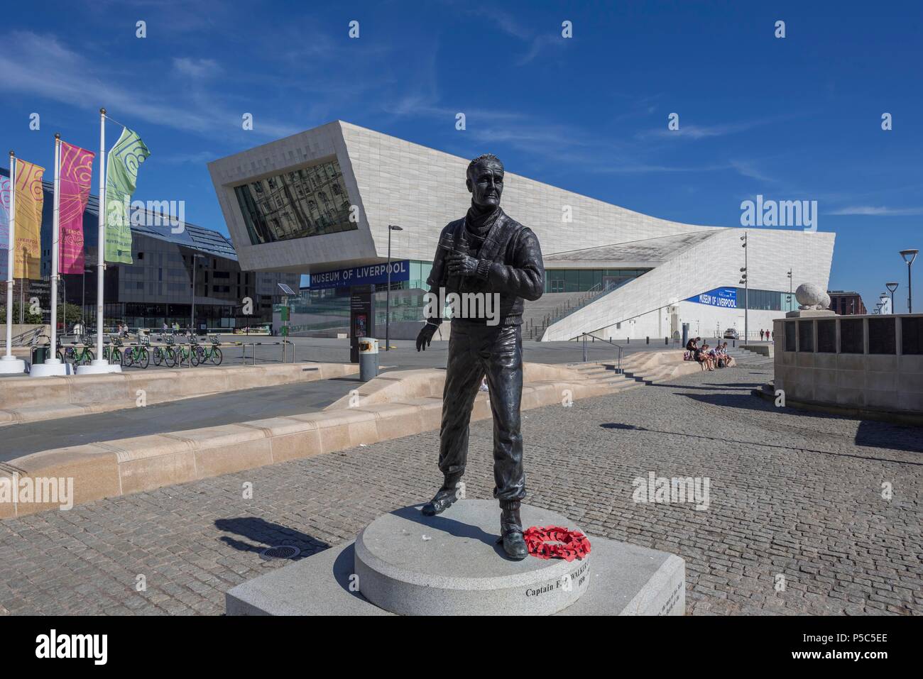 Liverpool Pierhead waterfront. North West England. Merseyside Museum of ...