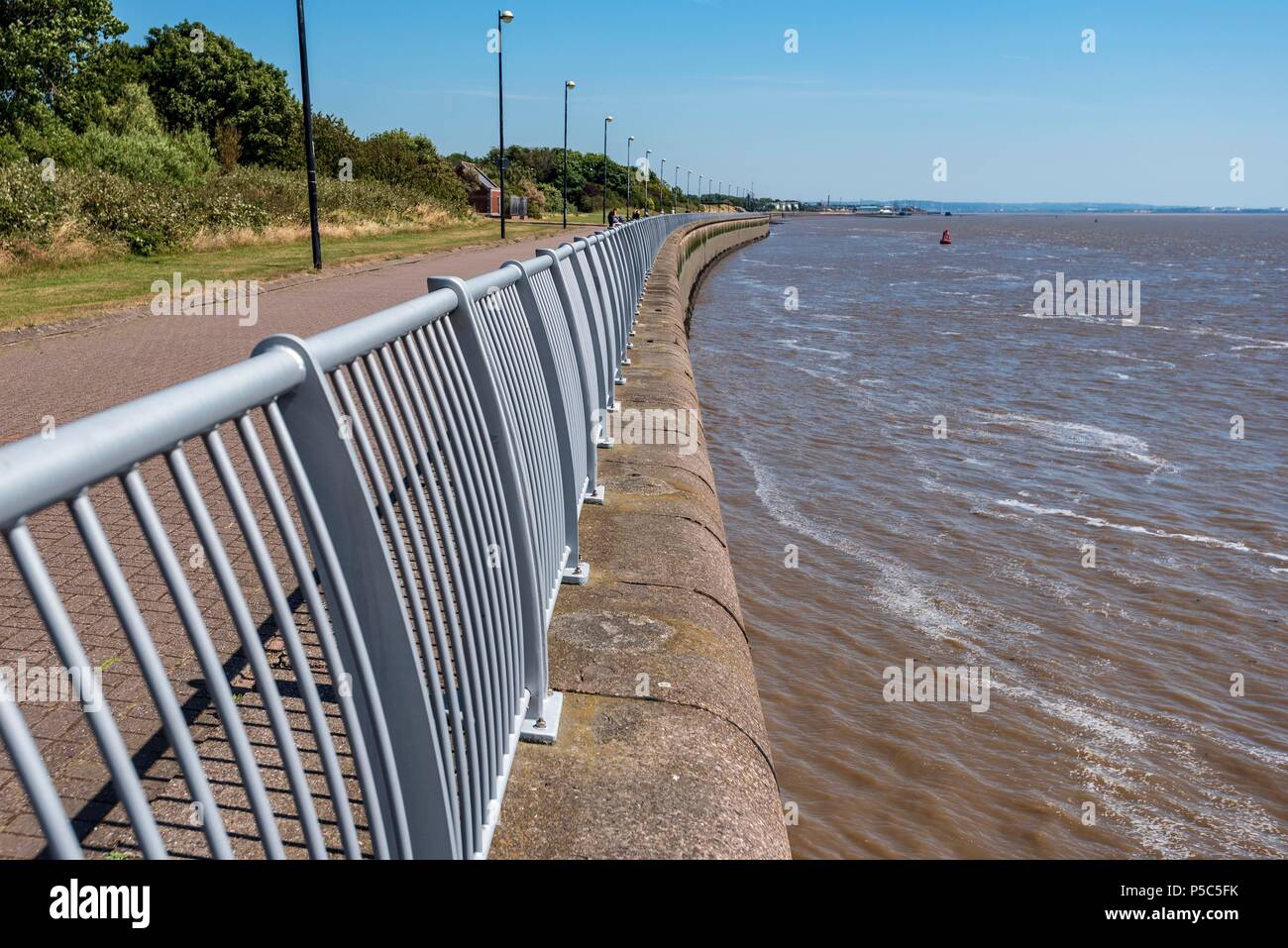 Liverpool Otterspool Prom. Promenade North West England. Merseyside ...