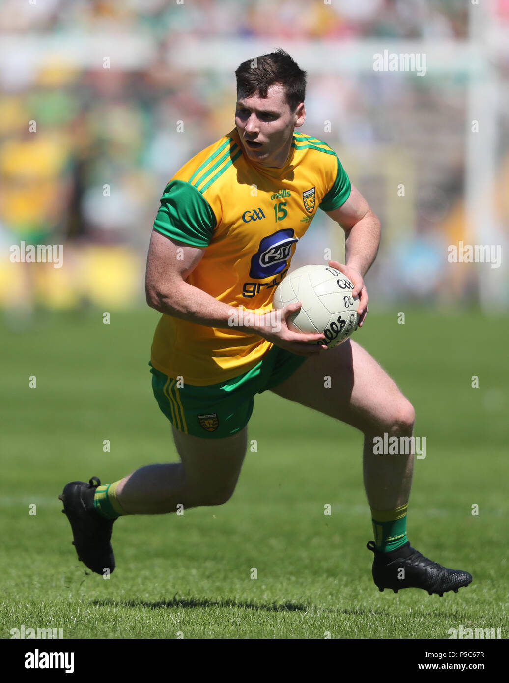Donegal's Jamie Brennan during the GAA Ulster Final in Clones, Co ...