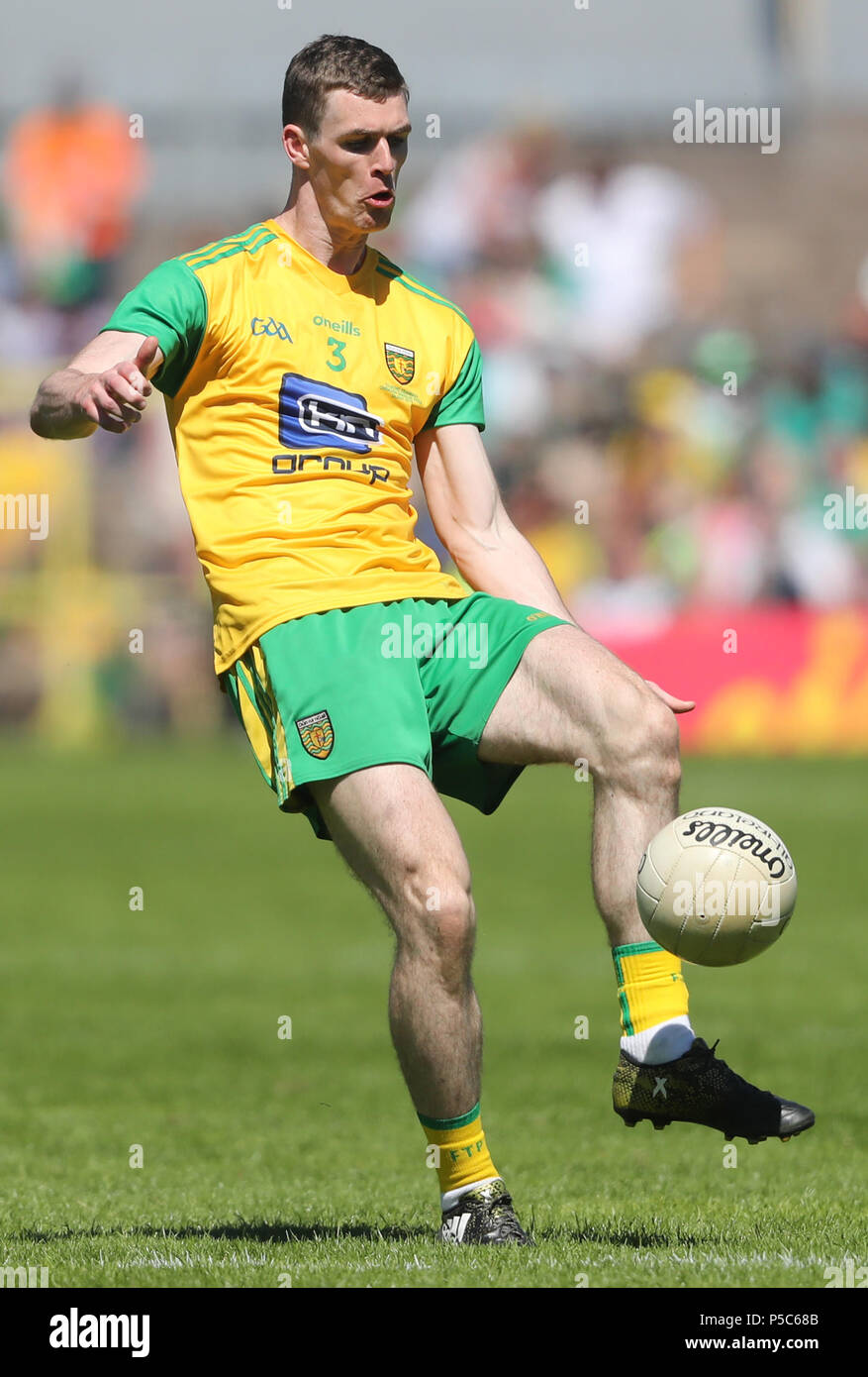 Donegal's Caolan Ward during the GAA Ulster Final in Clones, Co ...