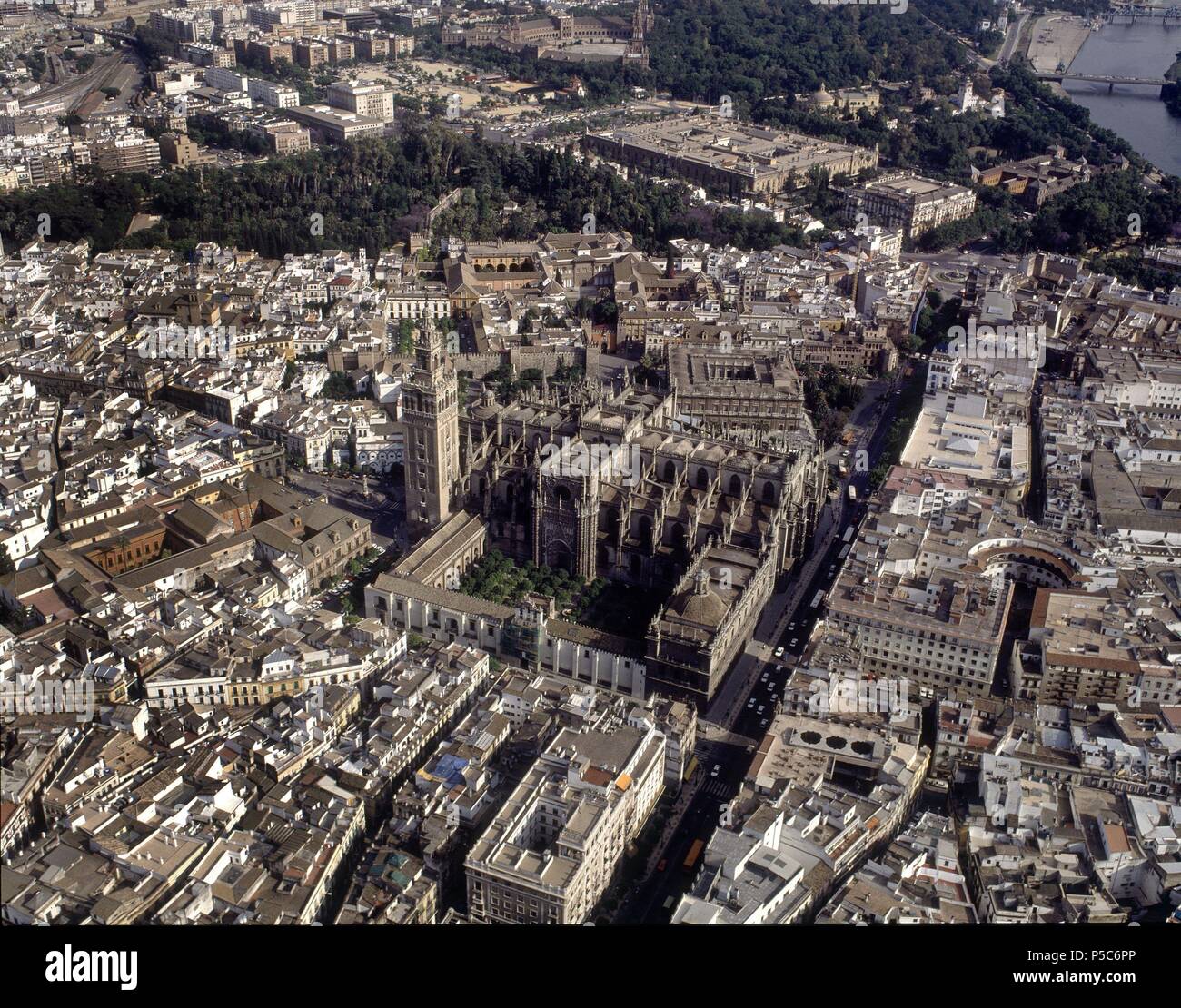 Aerial photograph of seville hi-res stock photography and images - Alamy