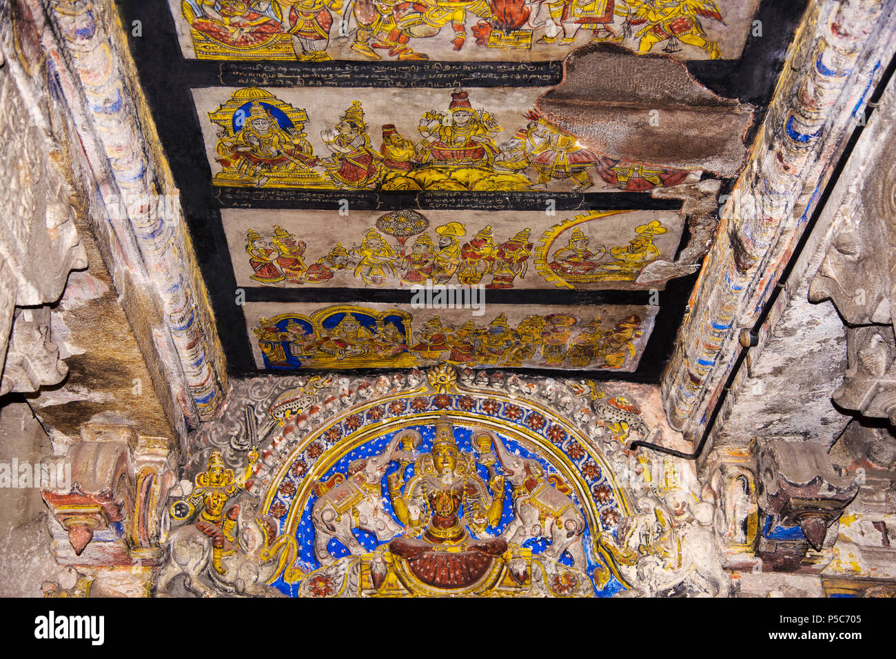 Thanjavur temple paintings hi-res stock photography and images - Alamy