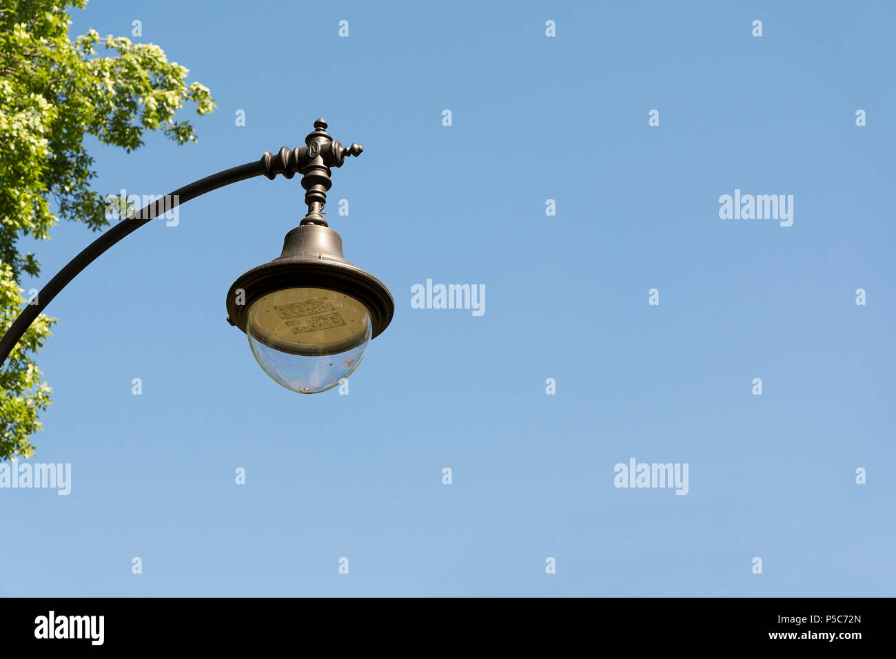 Lamp post night branches hi-res stock photography and images - Alamy