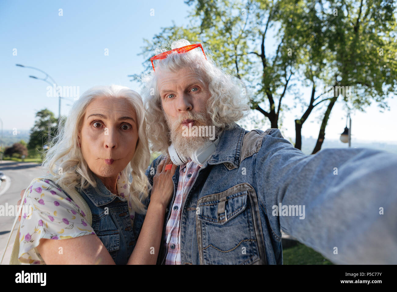 Grimacing old woman hi-res stock photography and images - Alamy