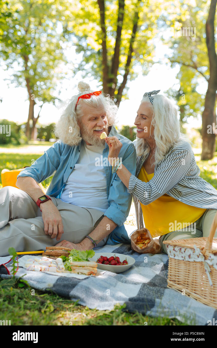 Feeding up husband hi-res stock photography and images - Alamy
