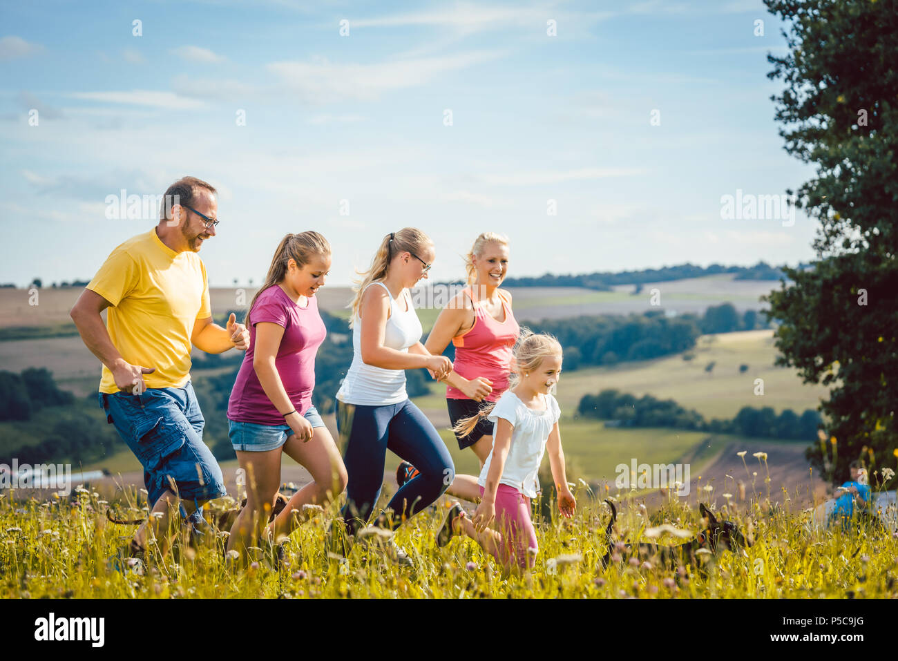 Family sport activity hi-res stock photography and images - Alamy