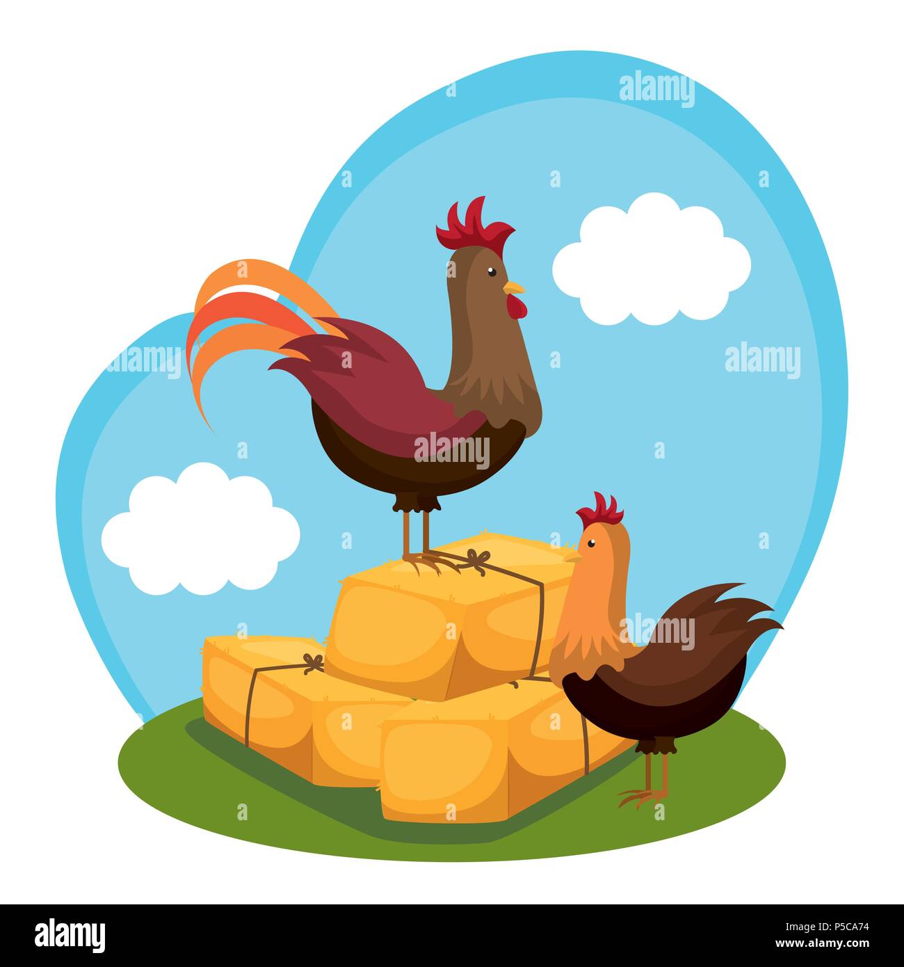 Barnyard rooster Cut Out Stock Images & Pictures - Alamy