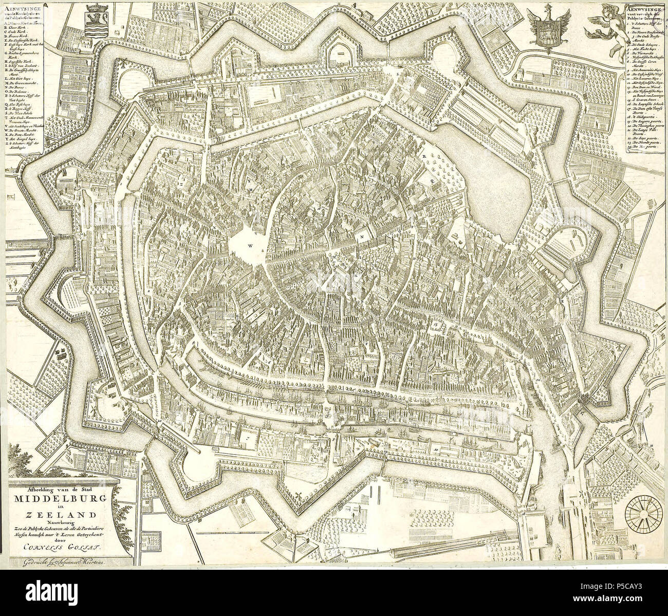 Middelburg map hi-res stock photography and images - Alamy