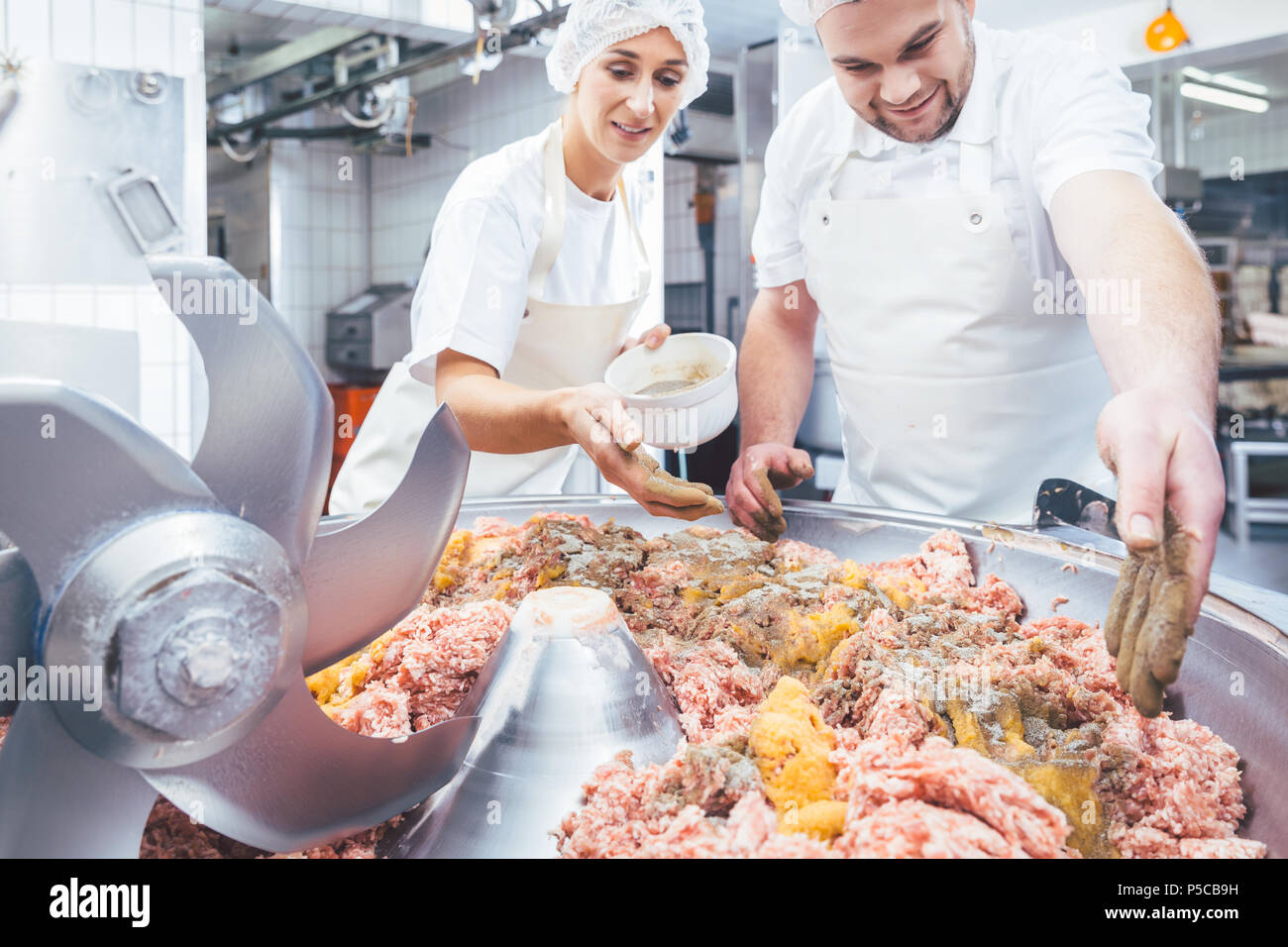 Female meat cutter hi-res stock photography and images - Alamy
