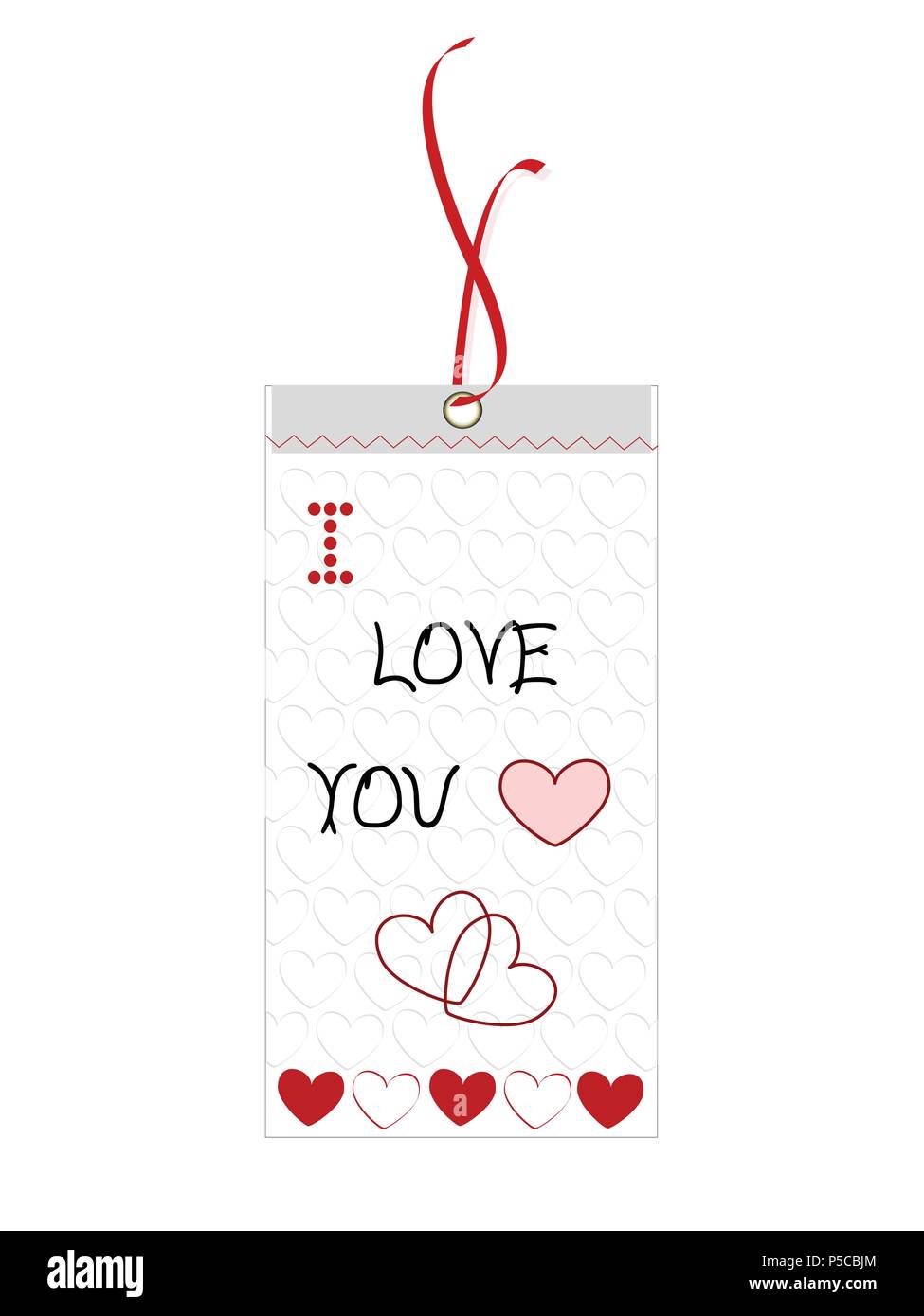 Red heart on multi Stock Vector Images - Alamy