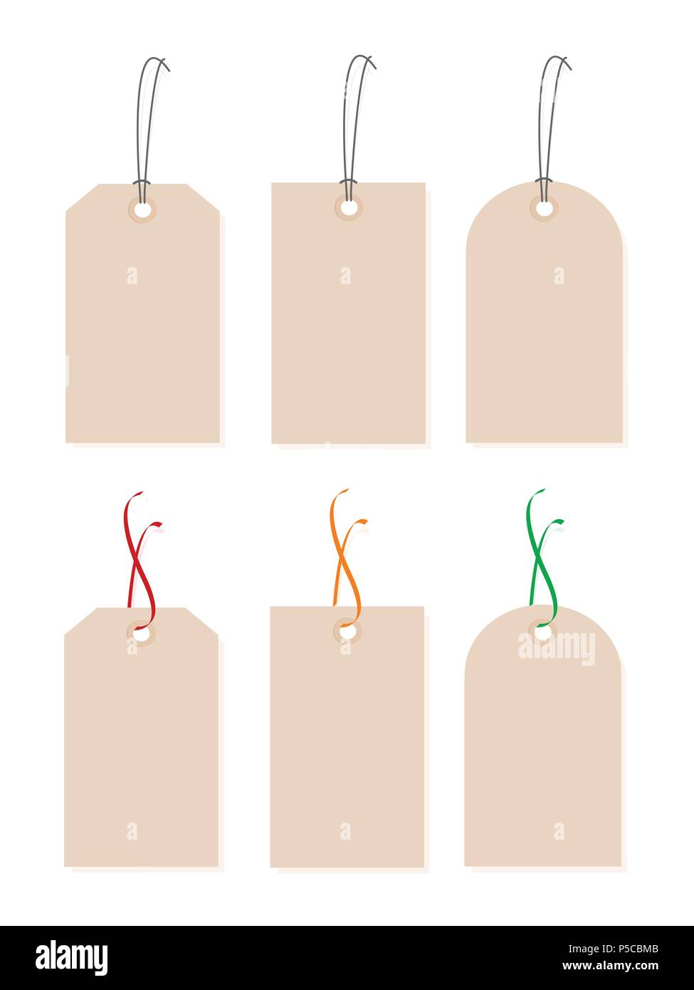 Paper etiquette tags Stock Vector Images - Alamy