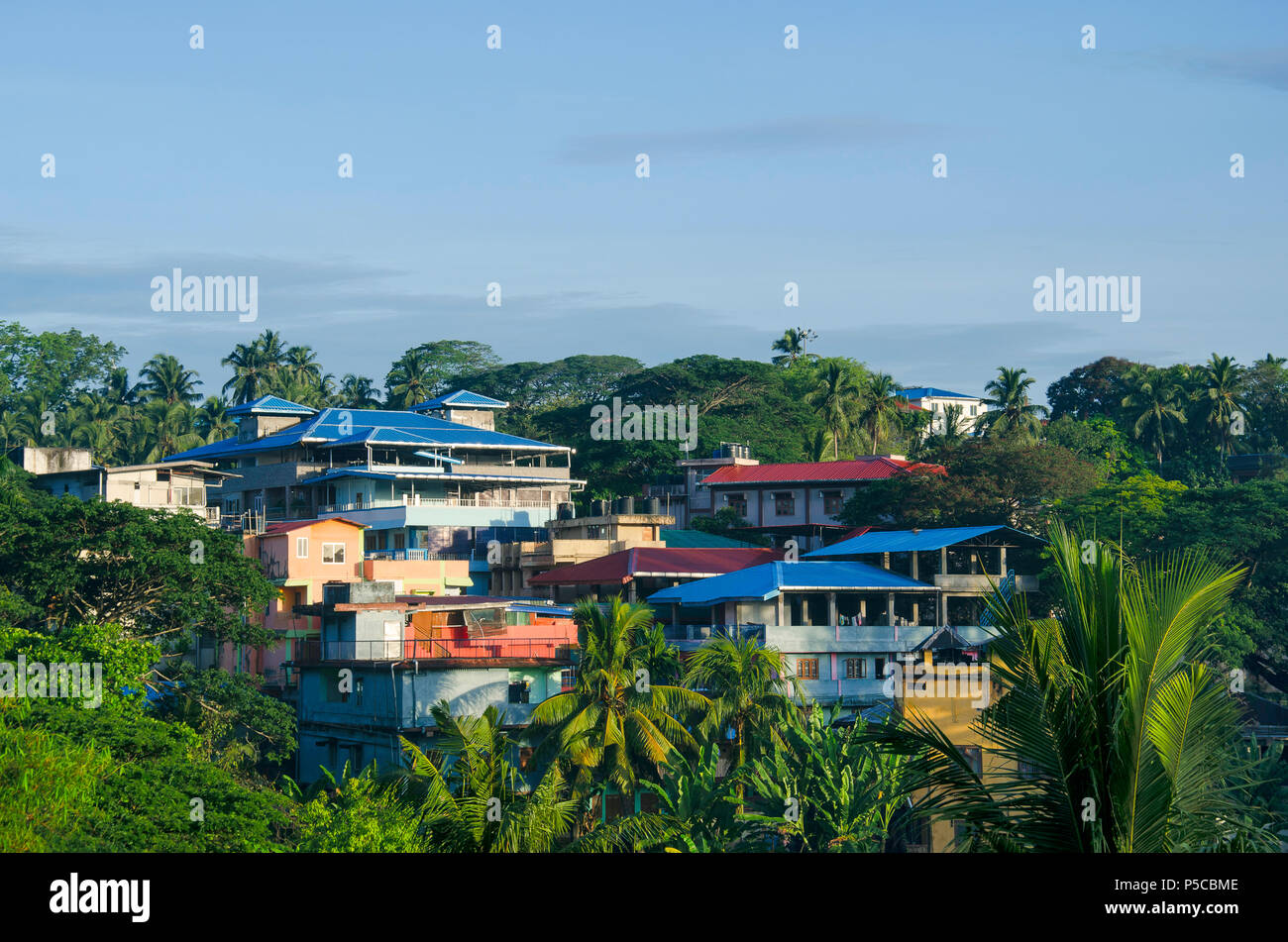 Colorful rooftops, Port Blair, Andaman and Nicobar Islands, India Stock ...
