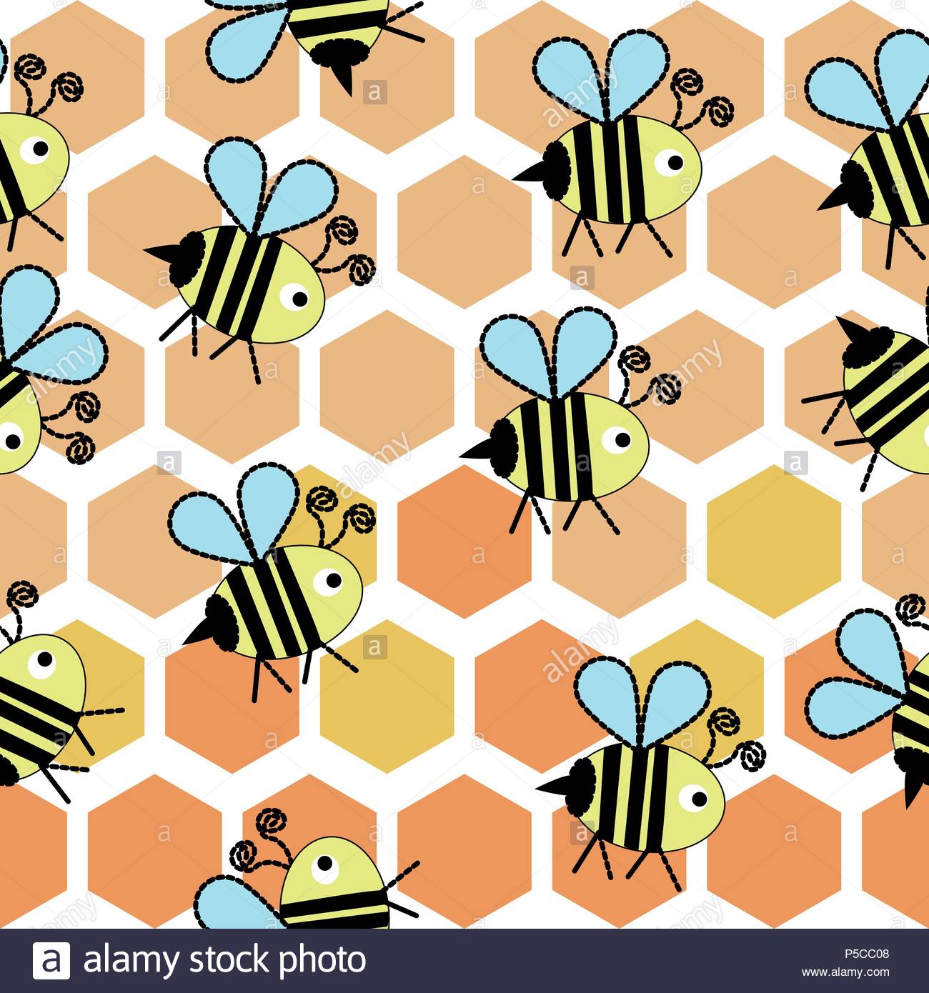 Bee Pattern High Resolution Stock Photography and Images - Alamy