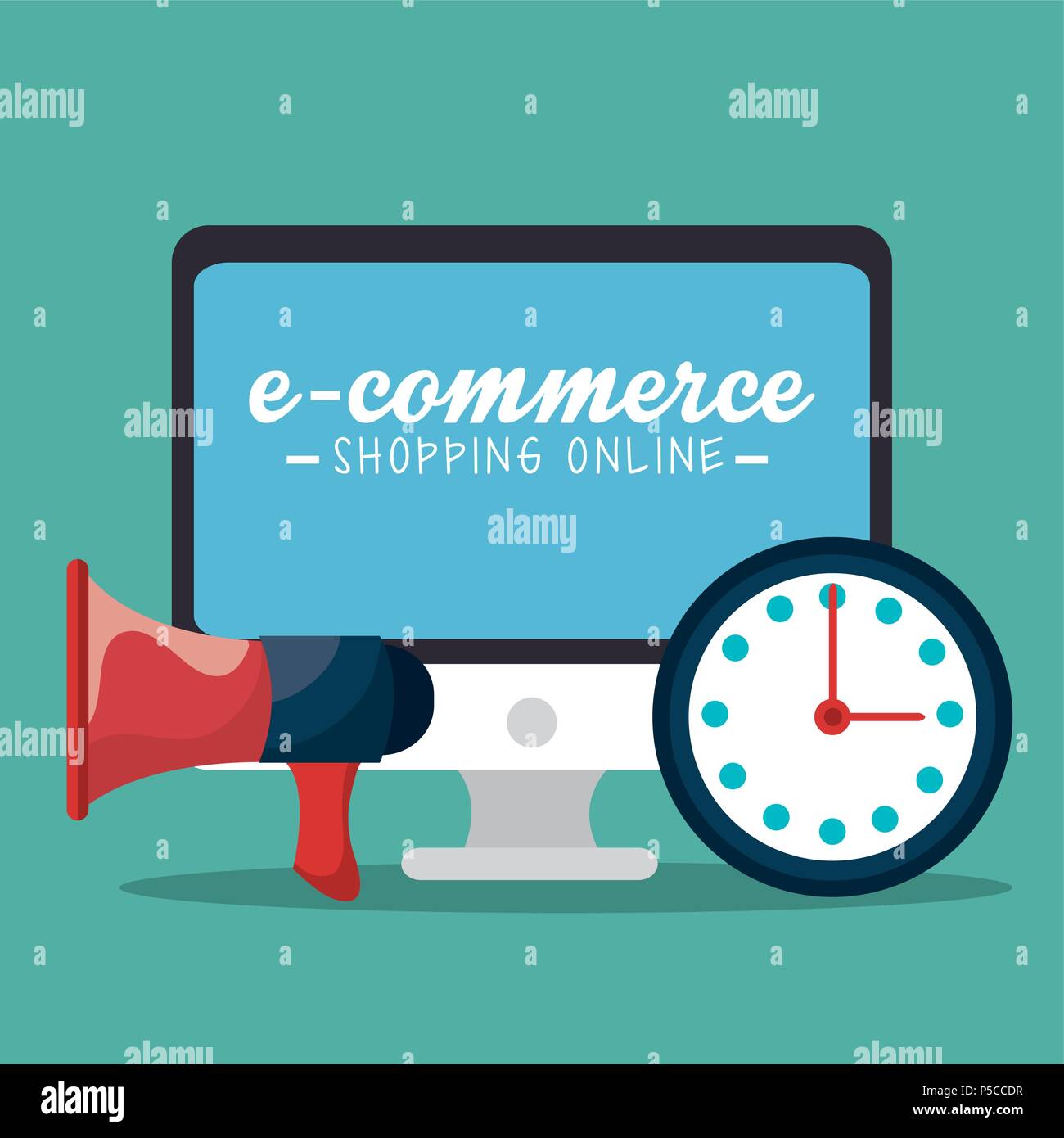electronic commerce with computer Stock Vector Image & Art - Alamy