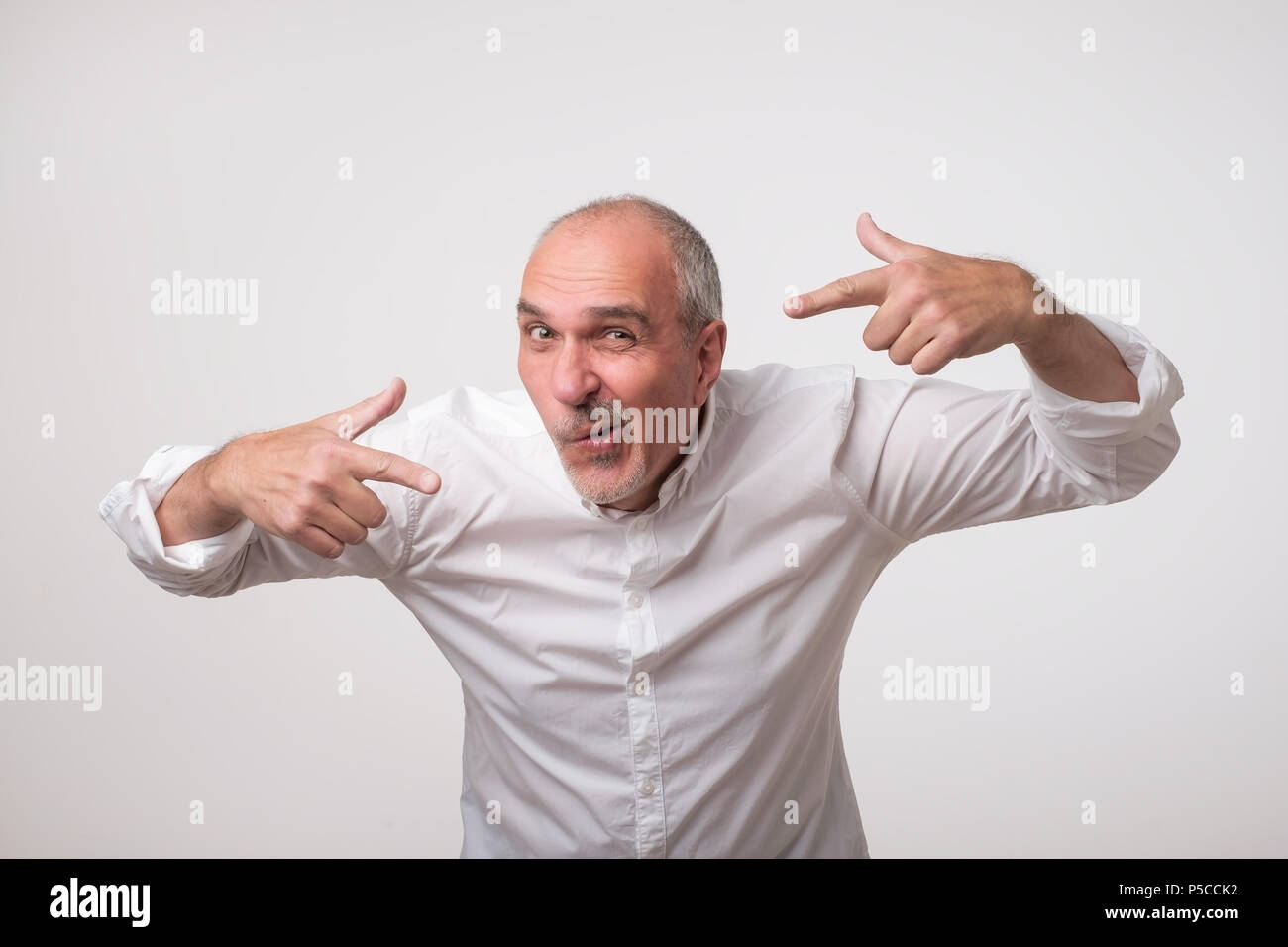 Guy Pointing Both Hands Meme