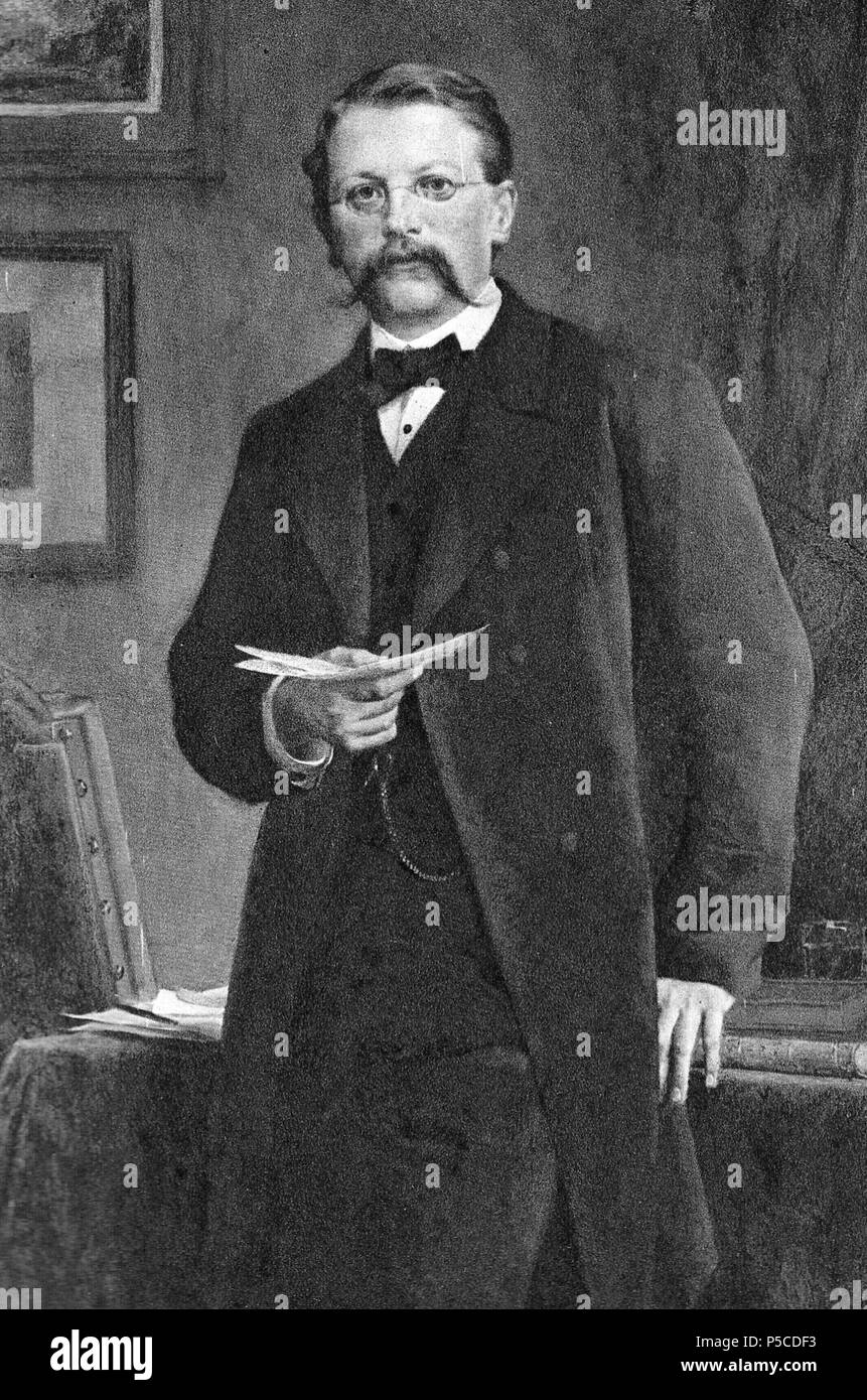 N/A. Deutsch: Portrait von Carl Wilhelm Zanders . circa 1880. Unknown ...