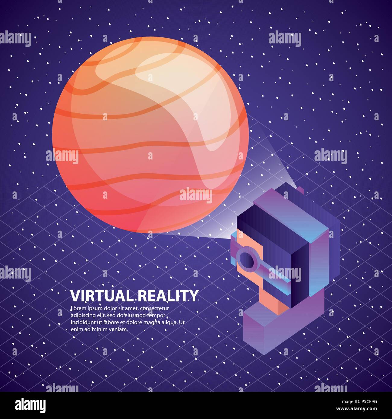 3d animation interactive virtual reality Stock Vector Images - Alamy