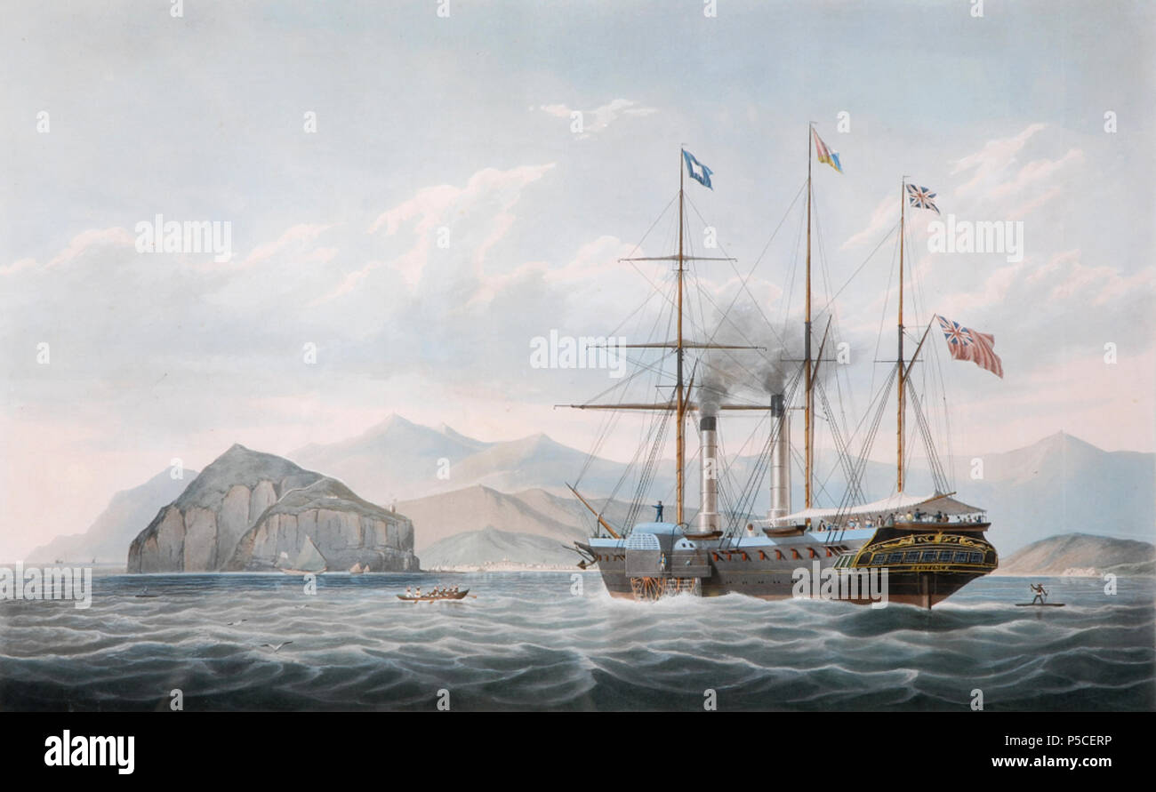 N/A. The P&O steamship Bentinck passing Aden on her first voyage to ...