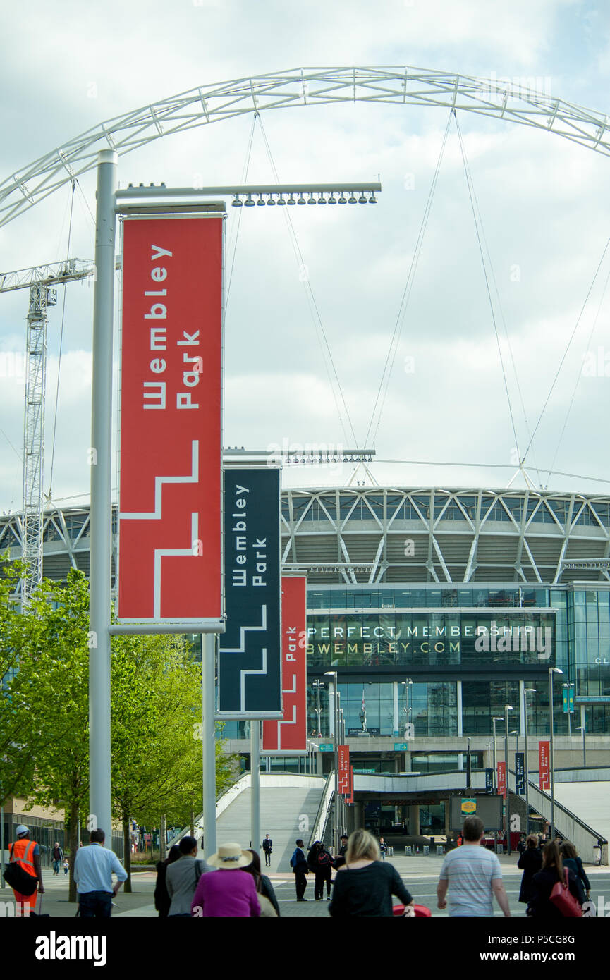 Wembley Park Olympic Way Stock Photo - Alamy