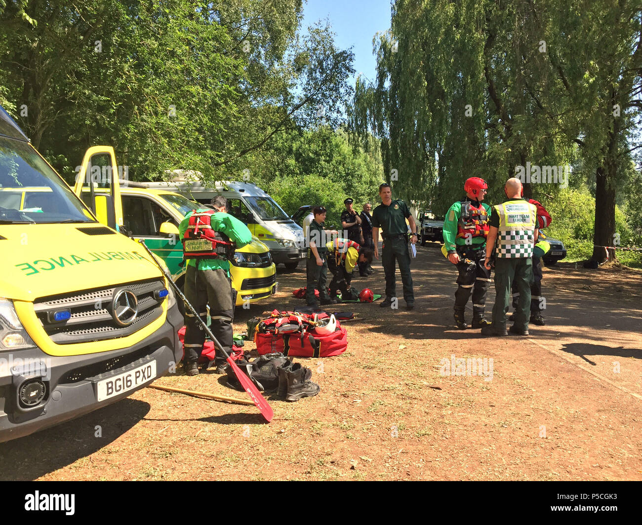 Members of the West Midlands Ambulance Service's HART (Hazardous Area ...