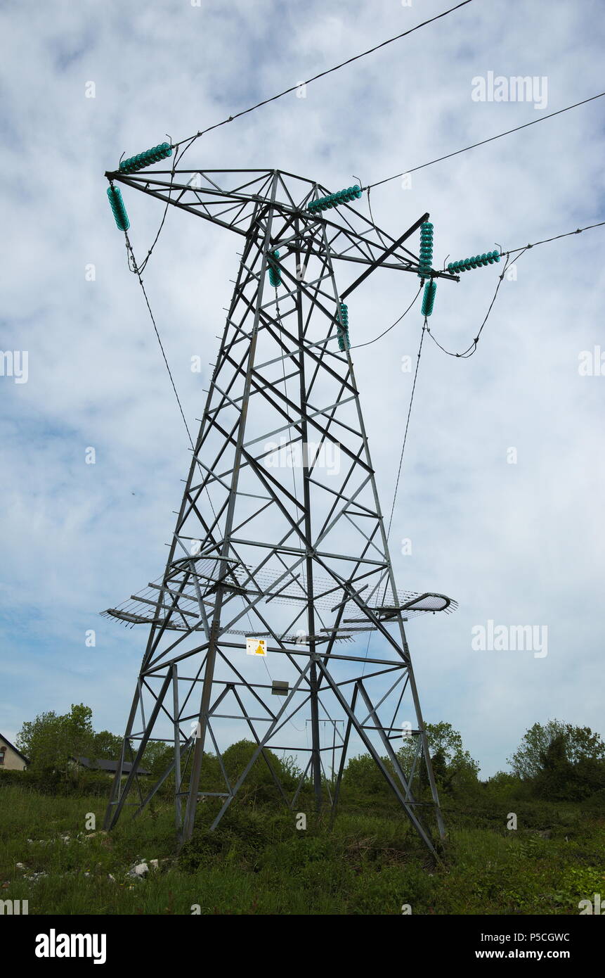 A power pylon in Ireland Stock Photo - Alamy